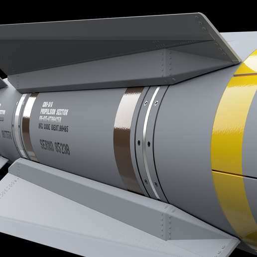🚀AIM-54C Phoenix Missile - Extreme Detail/Accuracy - 3D Print Ready ...