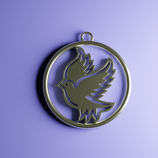 Free STL file DOVE PENDANT OR EARRING 🕊️ ・Design to download and 3D ...