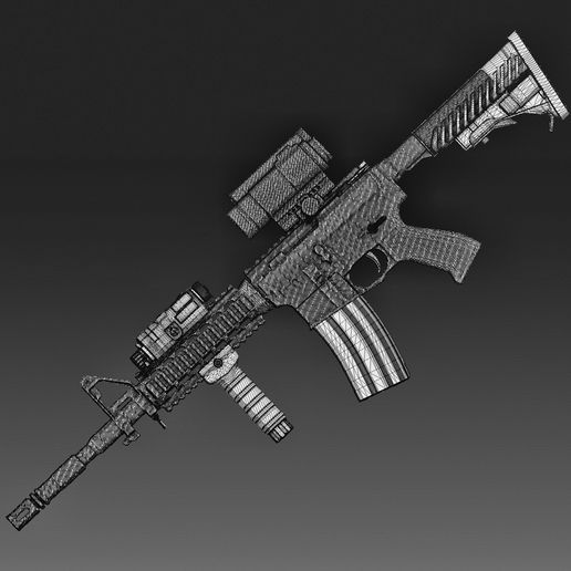 🔫 AR - 15 Rifle・Free STL File for ・Cults
