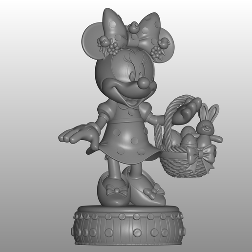 🐁 Minnie Mouse Easter STL File for 3D Printing, Disney Figurine 3D ...
