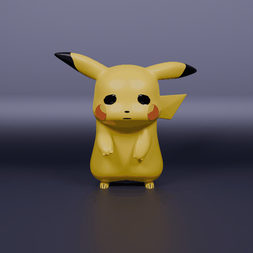 Free STL file POKEMON FANART - SAD PIKACHU 🐉 ・3D print object to ...