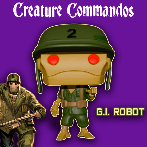STL file G. I. Robot Funko - Creature Commandos 🤖 ・3D print design to ...
