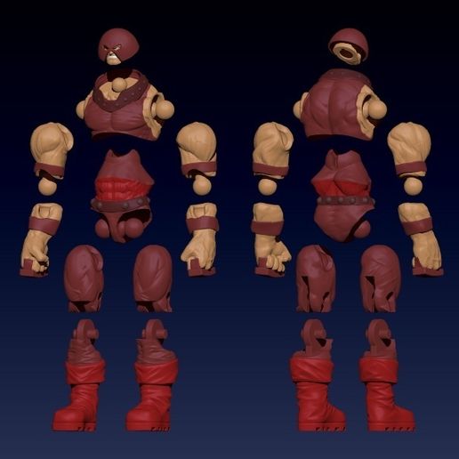 ️ Juggernaut - Articulated・ STL File for 3D printing・Cults