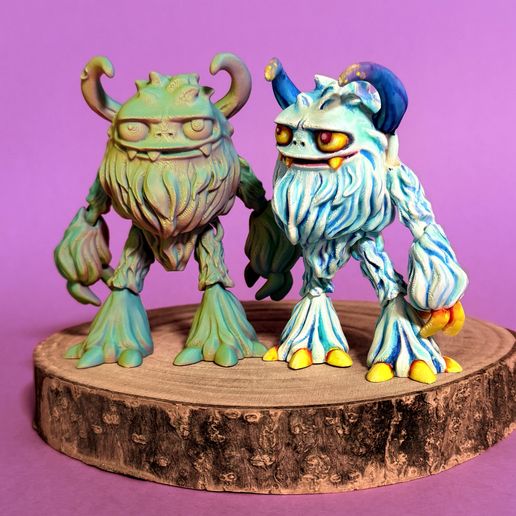 Archivo STL ️Articulated Yeti ️ - colored file included (3MF)・Design ...