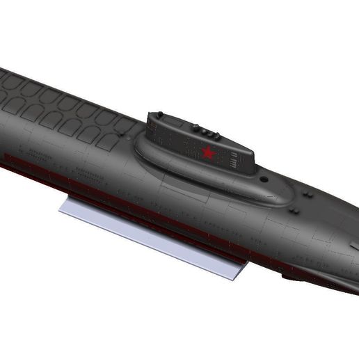 ⛵ Typhoon-Class (1m) + Red October (1.2m) Submarines – Detailed Static ...