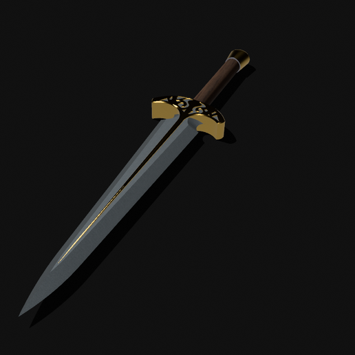 🗡️ Ornate Gold Dagger ( Prop Dagger)・Free STL File for 3D printing・Cults
