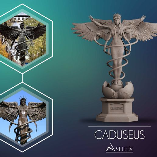 caduceus 3d print