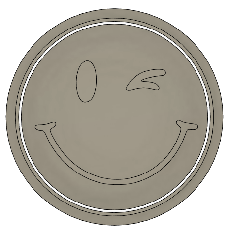 3MF file Wink Face Cookie Cutter - Extruded 😉 ・3D printer model to ...