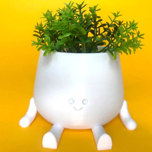 🪴 Happy Smiling Pot - Friendly 3D Design for Printing・ STL File for 3D ...
