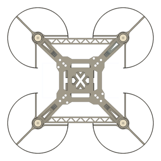 STL file FPV Drone Frame with Propeller Guards 🖼️ (OBJ)・3D printing ...