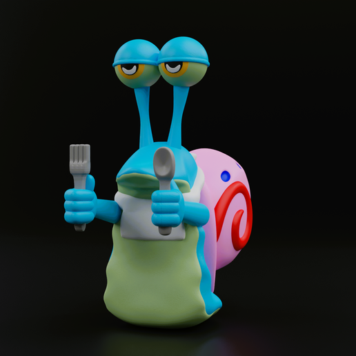 🐌 Gary the Snail from spongebob・ STL File for 3D printing・Cults