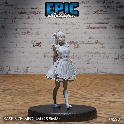 🎲 Tiefling Maid Set ‧ DnD Miniature ‧ Tabletop Miniatures ‧ Gaming ...