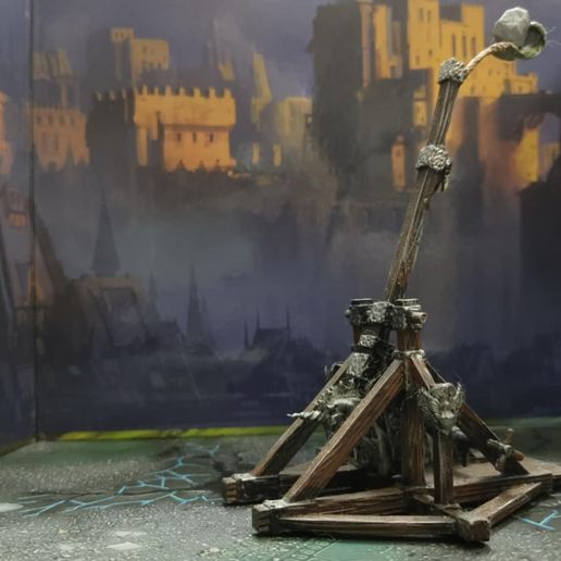 🎲 Trebuchet (Alternate Sculpt - IN ACTION)・ STL File for 3D printing・Cults