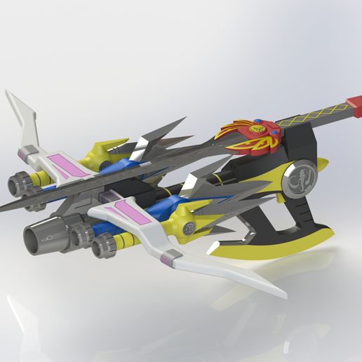 🔫 MMPR Power Blaster - 5 Weapons・ 3D File for ・Cults