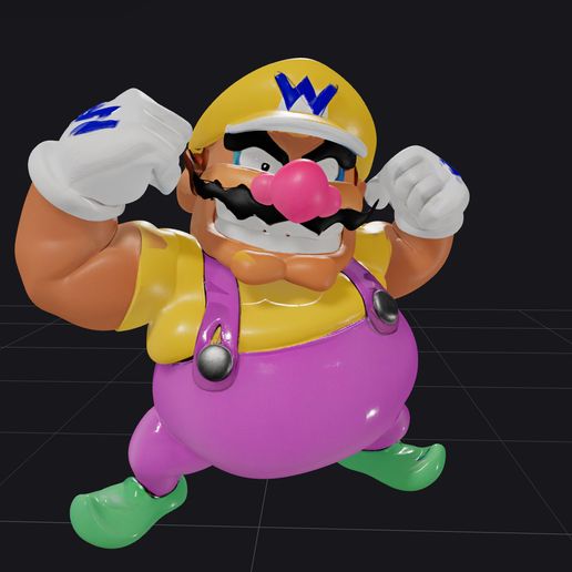 👾 Wario・ 3D File for 3D printing・Cults