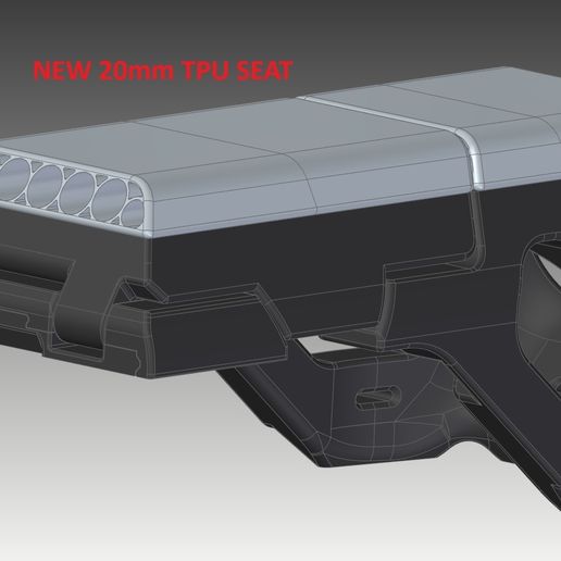 💺 Seat for INMOTION V14 ADVENTURE EUC・ STL File for 3D printing・Cults