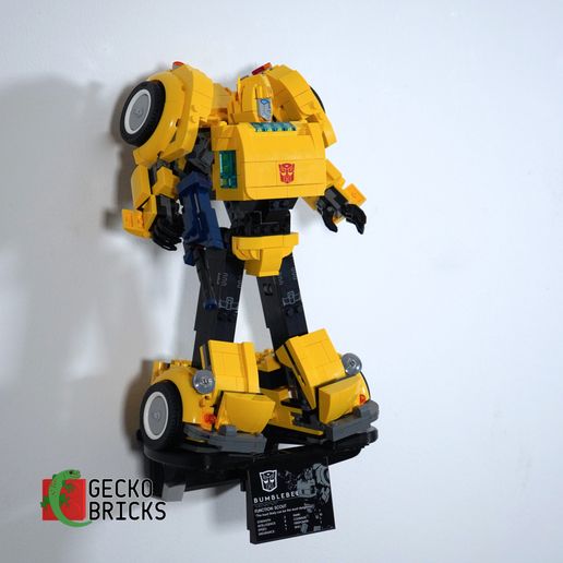 🧱 Gecko Bricks Wall Mount for Transformers Bumblebee 10338・ STL File ...