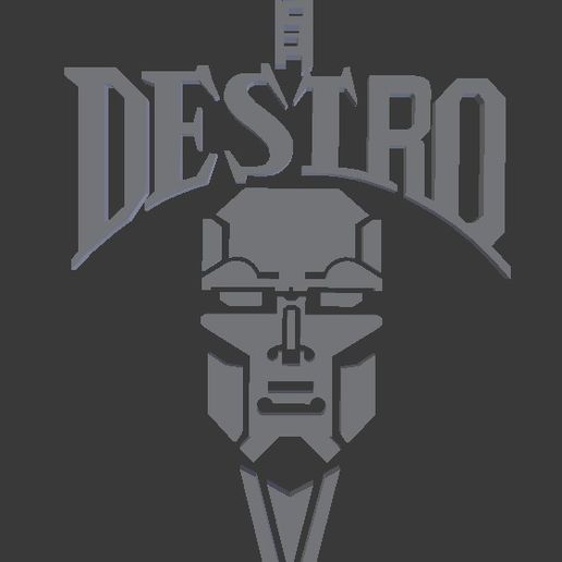 🦸 GI Joe Iron Grenadiers Destro Logo・Free STL File for 3D printing・Cults