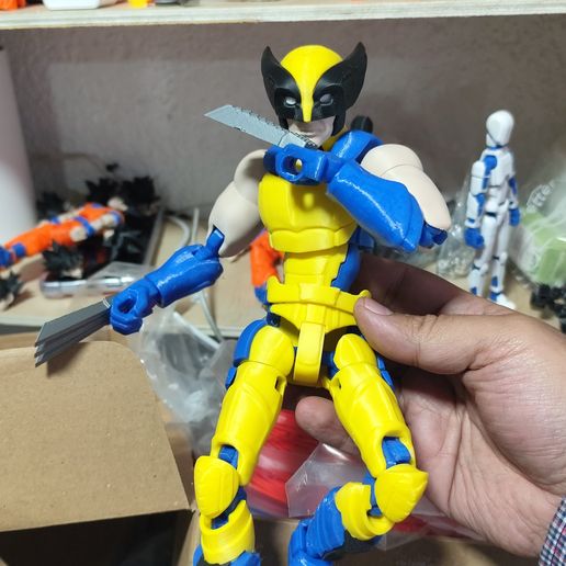 3D printed ARTICULATED FIGURE WOLVERINE DUMMY13 BY 3DNUEVO DUMMY 13 ...