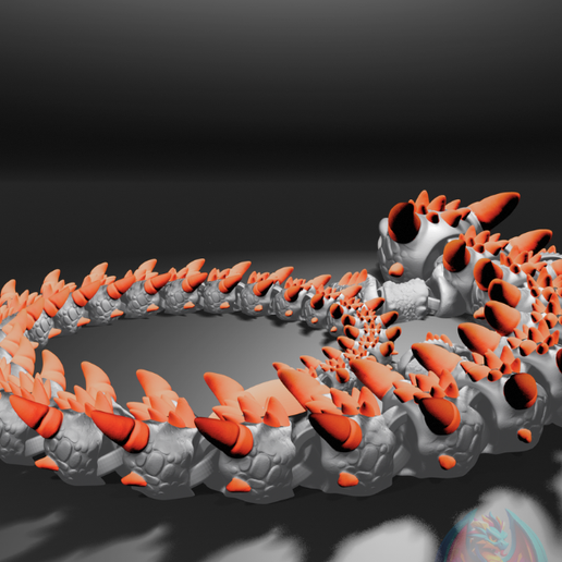 🔥 Inferno Articulated Dragon STL and 3MF・ STL File for 3D printing・Cults