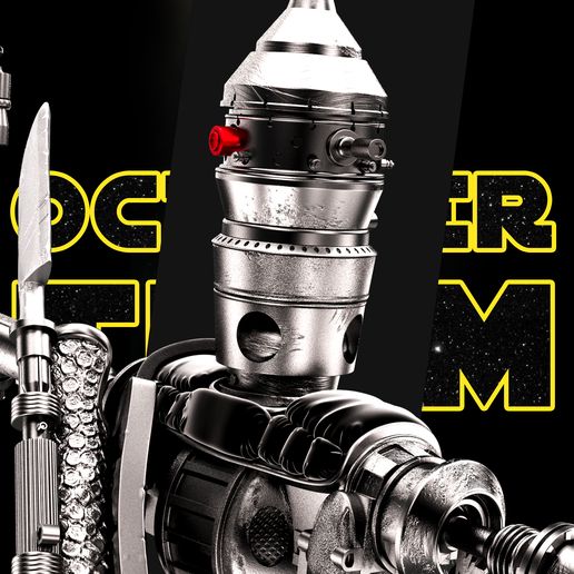 🗿 IG-88 Sculpture - Star Wars 3D Models - Tested and Ready for 3D ...