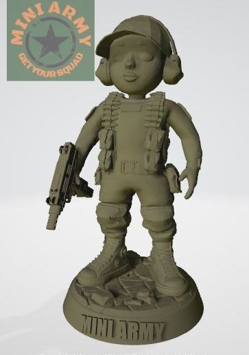 STL file LITTLE commando v1 - MINI ARMY 🎲 ・3D printable model to ...