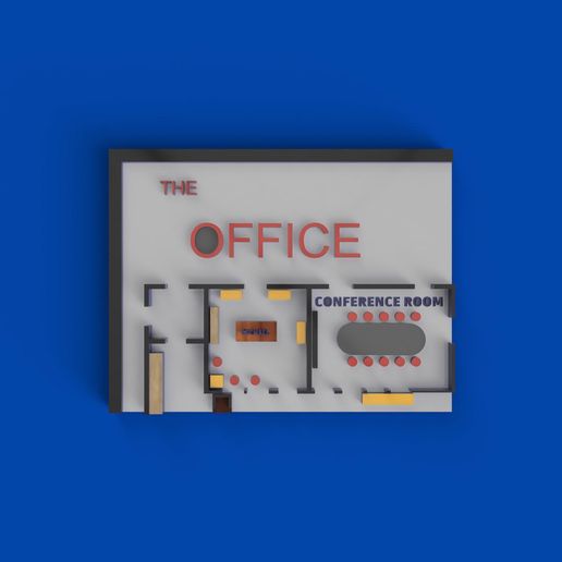 🏢 The Office Floor Plan (Dunder Mifflin Inc)・ STL File for ・Cults