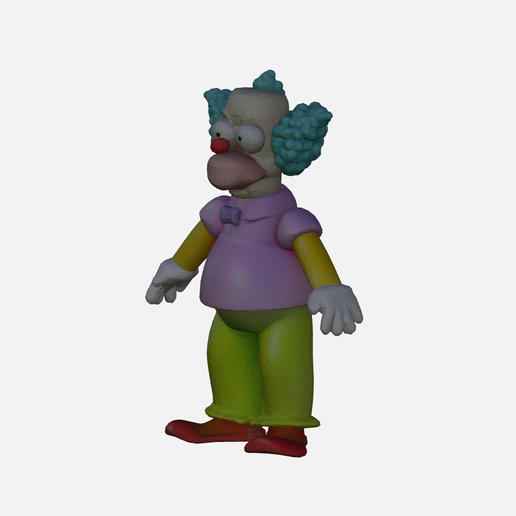 STL file Krusty the Clown - Simpsons 🤡 ・3D print object to download・Cults