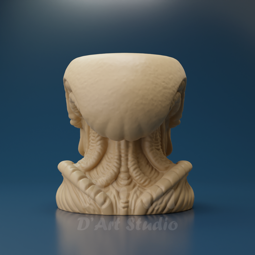 🪴 Biomechanical Horror Head Planter – STL File for 3D Printing・ STL ...