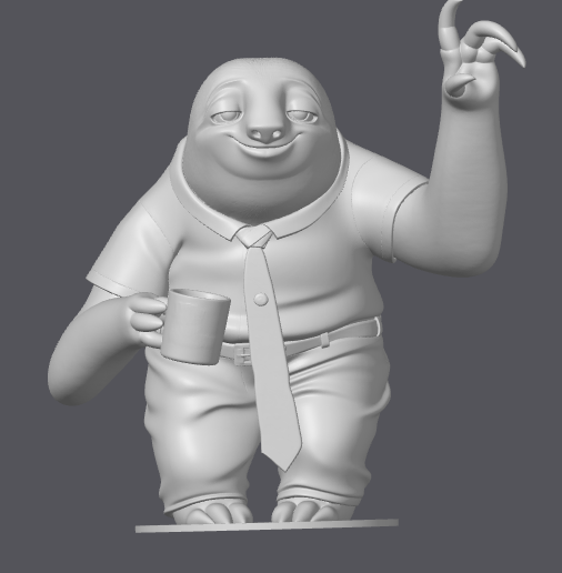 🦸 Flash Slothmore-Zootopia 2- ready for printing・ STL File for 3D ...