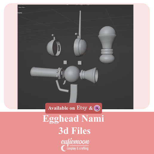 🎭 Egghead Nami Cosplay Bundle One Piece Accessories・ 3D File for 3D printing・Cults