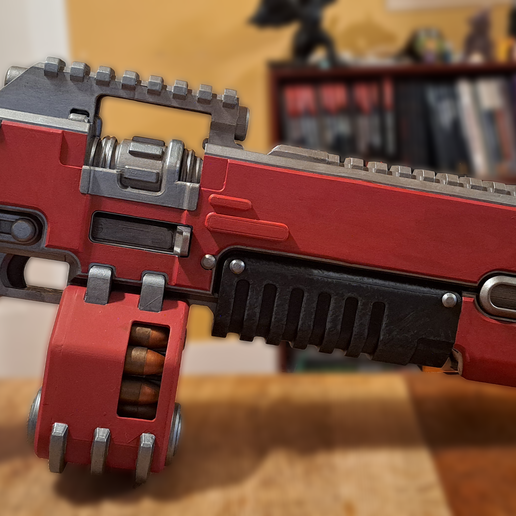 🔩 Heavy Bolt Rifle Cosplay Prop, with moving parts! (SM2)・ STL File for ...