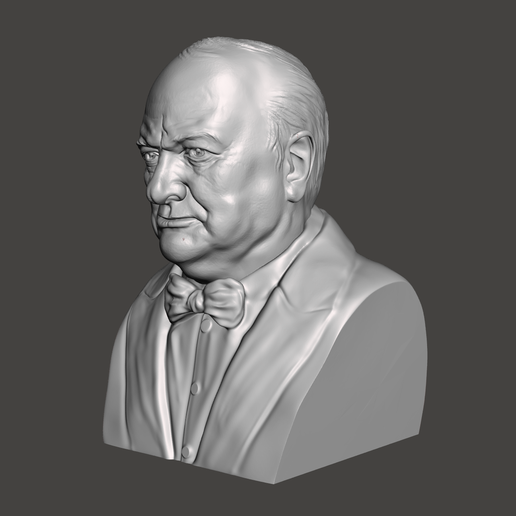 📁 3D Model of Winston Churchill - High-Quality STL File for 3D Printing ...