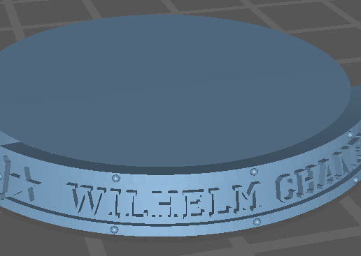 Free STL file Wilhelm Chaney Base for Blood Bowl 🩸 ・3D printer design ...