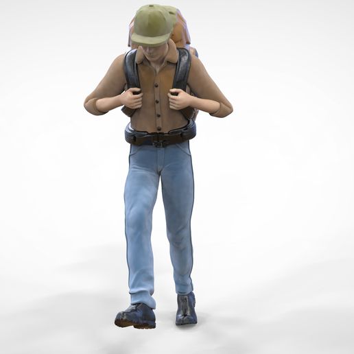 🚶 N2 Hiker 1 64 Miniature Walking and Climbing・ STL File for ・Cults