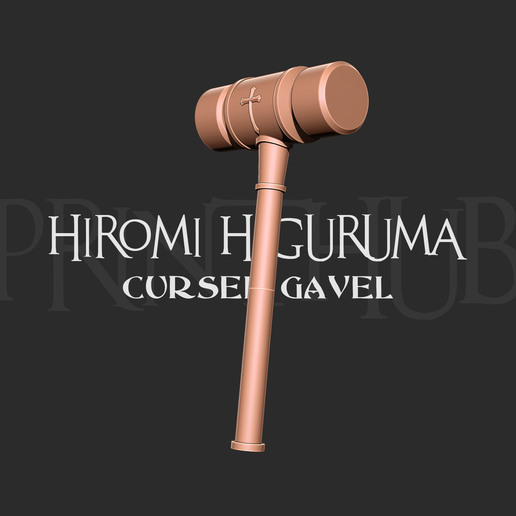 🔨 Gavel - Hiromi Higuruma Jujutsu Kaisen・ STL File for 3D printing・Cults