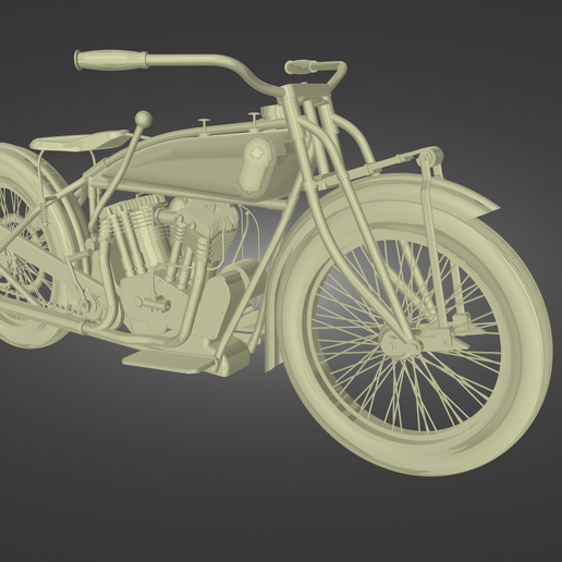 🏍️ 1925 Indian Scout・ STL File for ・Cults