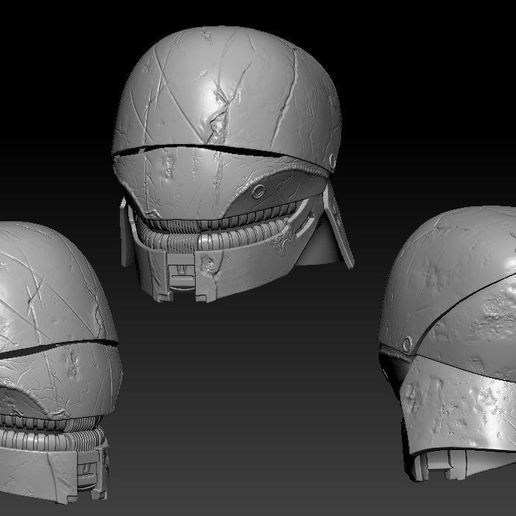 🪖 The Stranger helmet - The Acolyte 3d files 3D print model・ STL File ...