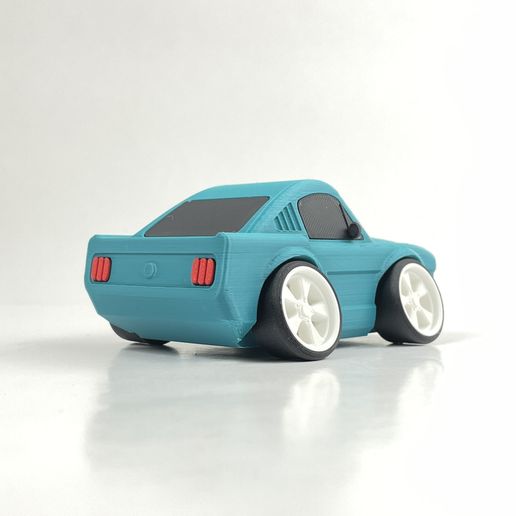 🐎 Tooned MUSTANG GT Fastback・ STL File for 3D printing・Cults