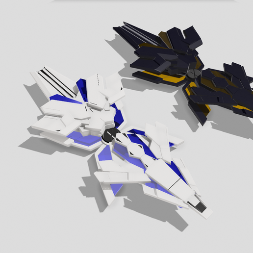 🦄 Unicorn / Banshee Norn Gundam Shield articulated・ 3D File for 3D ...