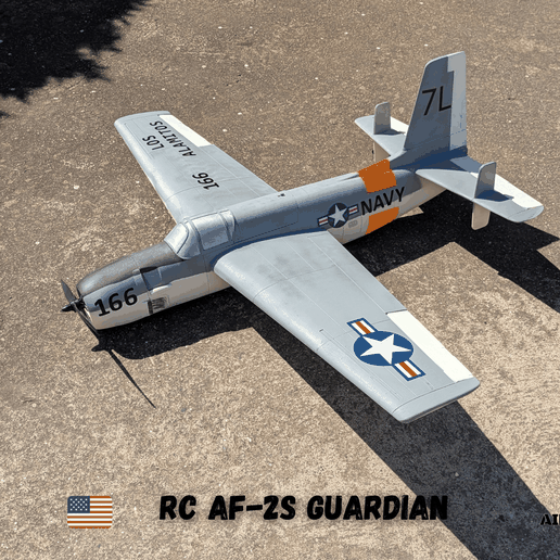 🚁 RC Grumman AF guardian - Flying model・ STL File for 3D printing・Cults