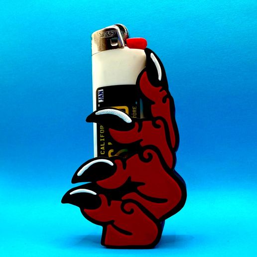 STL file Devil Lighter Case 😈 ・3D printer model to download・Cults