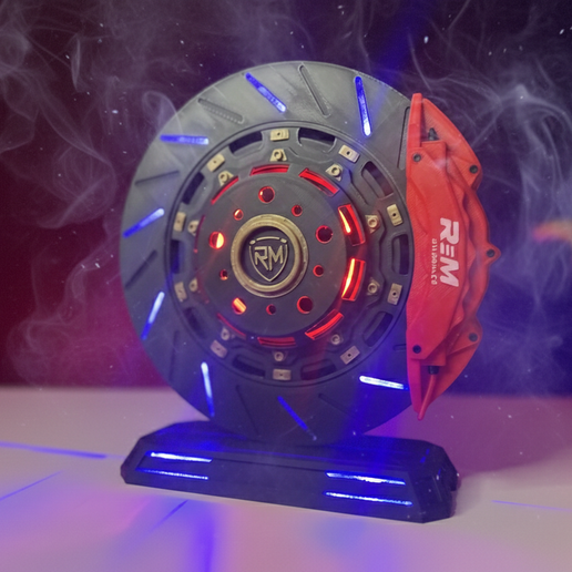 🔦 GT Style Glowing Brake Disc - Automotive RGB LED Wall Lamp / Desk ...