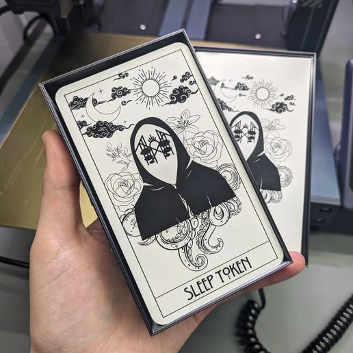 💤 Sleep Token Tarot Card Box・ STL File for ・Cults