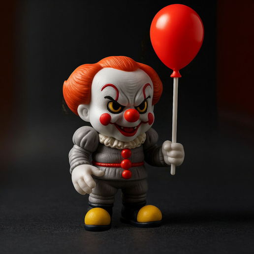 🎨 Pennywise Mini Figure・ STL File for 3D printing・Cults
