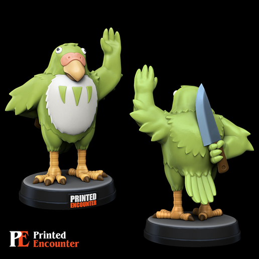 Free 3D file Friendly Parakeet 🎲 ・3D printable model to download・Cults