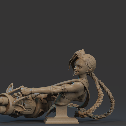 👤 Jinx Bust 3D Print・ STL File for 3D printing・Cults