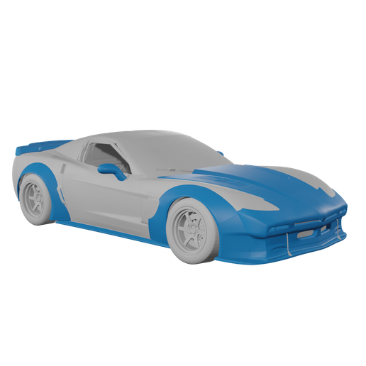 STL file CORVETTE C6 PANDEM 🚙 ・3D print design to download・Cults