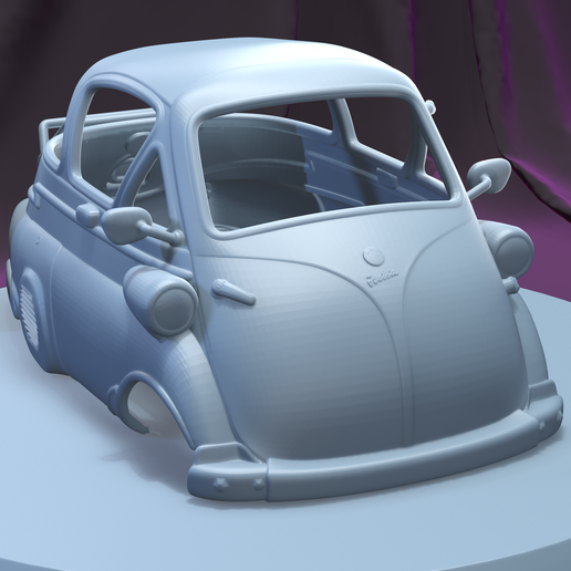 🚗 BMW Isetta 250 1955 (1/24) Printable Car Body・ STL File for ・Cults