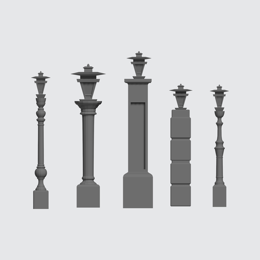 🔦 Classic Street Lamp Post Design 3D・ STL File for 3D printing・Cults